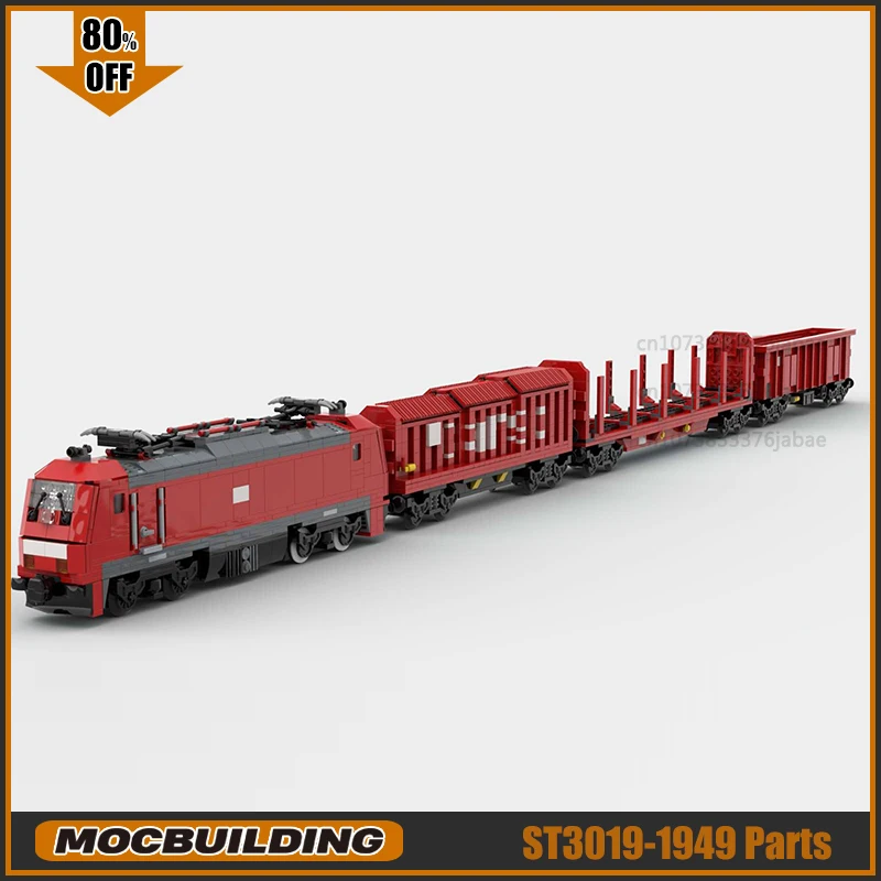 Cargo-Express-Train-MOC-Building-Blocks-Train-City-Model-DIY-Assembled ...