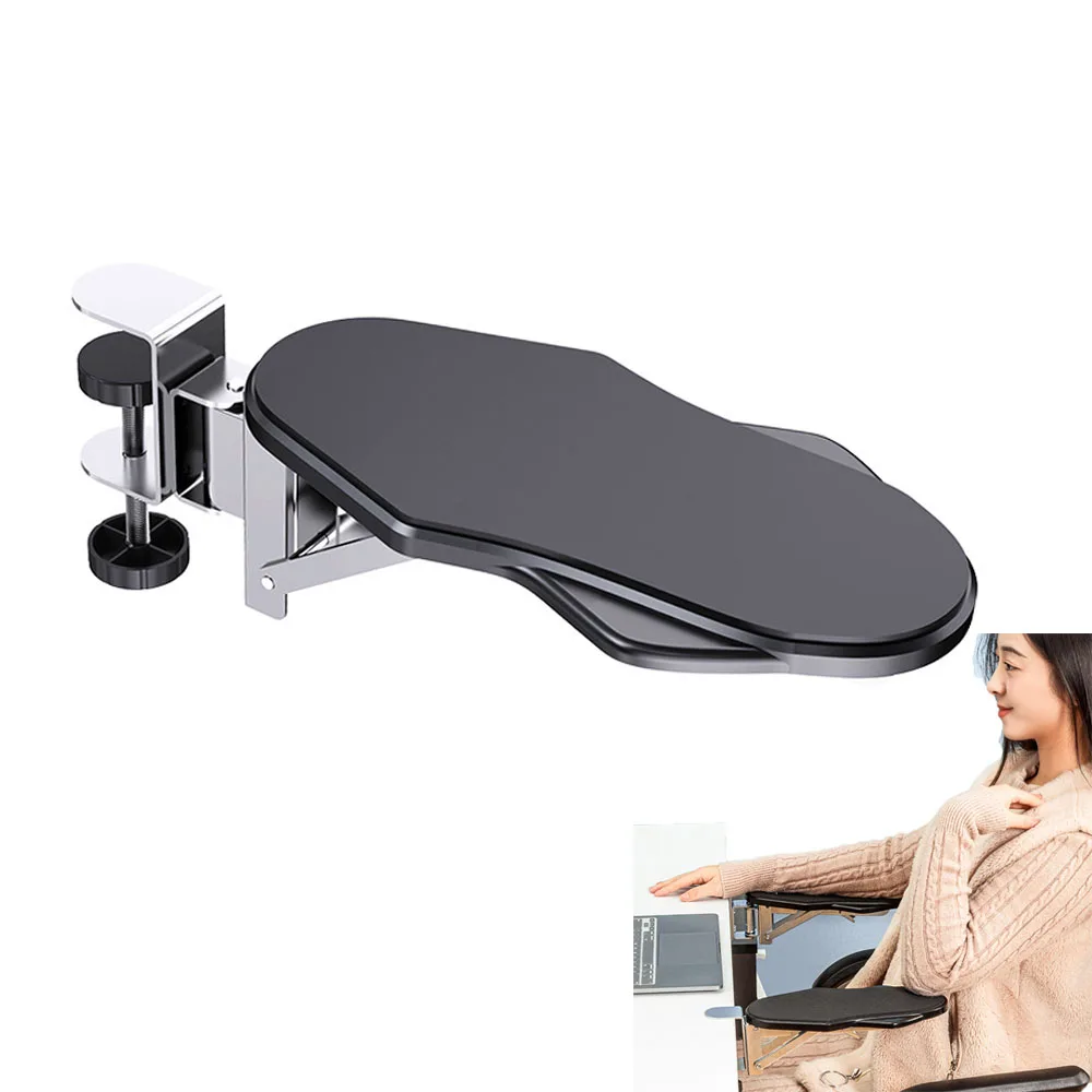 Adjustable-Computer-Arm-Rest-Support-Extender-for-Desk-Folding-Rotating ...