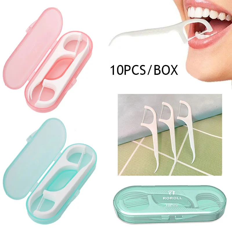 10pcs-box-Mini-Dental-Floss-Disposable-Cleaning-Tools-For-Teeth ...