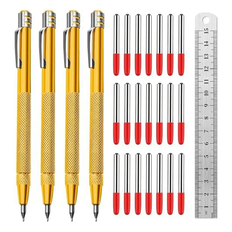 Tungsten-Carbide-Scriber-Knurled-Aluminum-Handle-With-Bonus-Marking ...