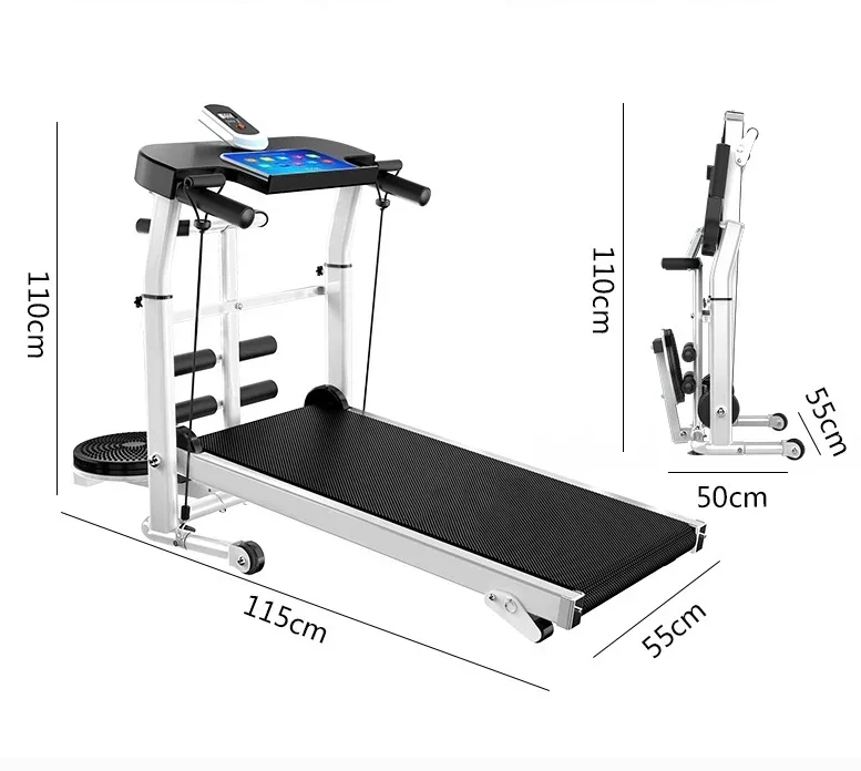 Motorized treadmill with LCD Screen, Running Machine, Gym Exercise ...