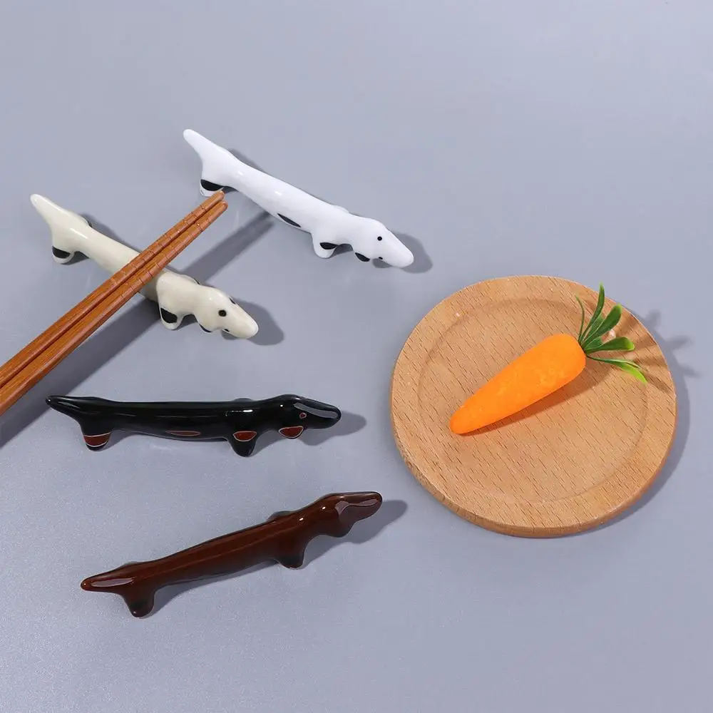 Retro-Ceramic-Dachshund-Dog-Chopsticks-Holder-For-Table-Puppy-Shaped ...