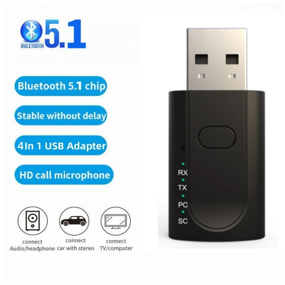 USB-Bluetooth-5-1-Dongle-Adapter-Transmitter-Receiver-Music-Audio ...