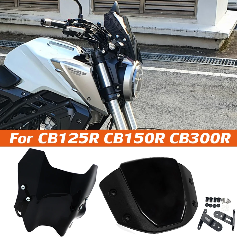 CB125R-Windscreen-Motorcycle-Windshield-For-Honda-CB300R-CB150R-CB250R ...