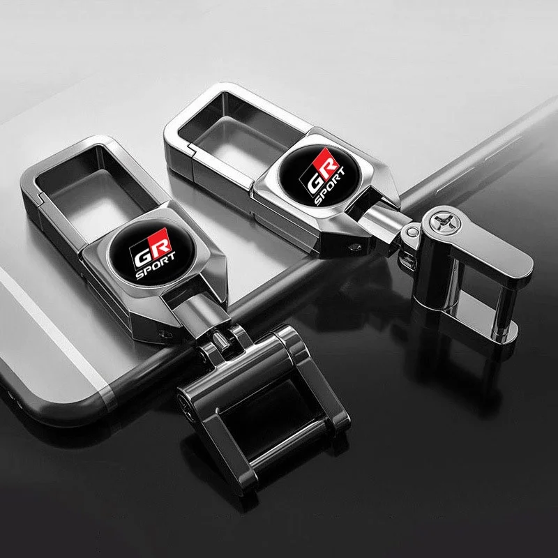 Car Keychain Creative Alloy Metal Keyring Gift For Toyota GR Sport ...