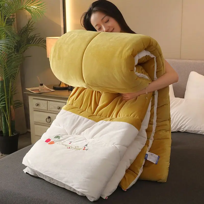 High-grade-Lamb-Quilt-Winter-Comforter-Thickened-and-Warm-Winter-Soft ...