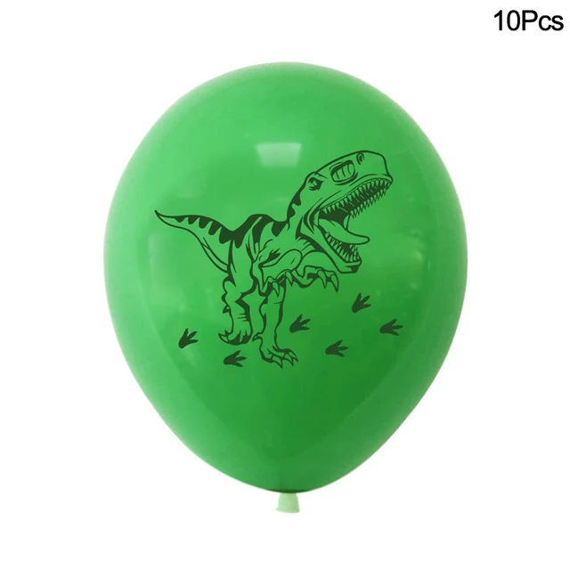 Decoración de fiesta temática de dinosaurio, pancarta de feliz cumpleaños, globos de látex de ...