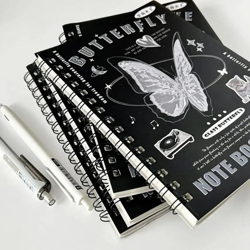 50-sheets-book-A5-Horizontal-Line-Notebook-Coil-Notebook-Paper-Student ...