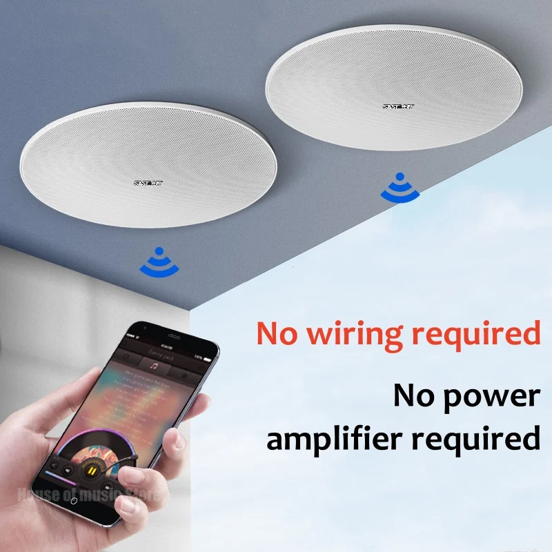 New-Wireless-Bluetooth-Ceiling-Speakers-Built-in-Power-Amplifier-Family ...