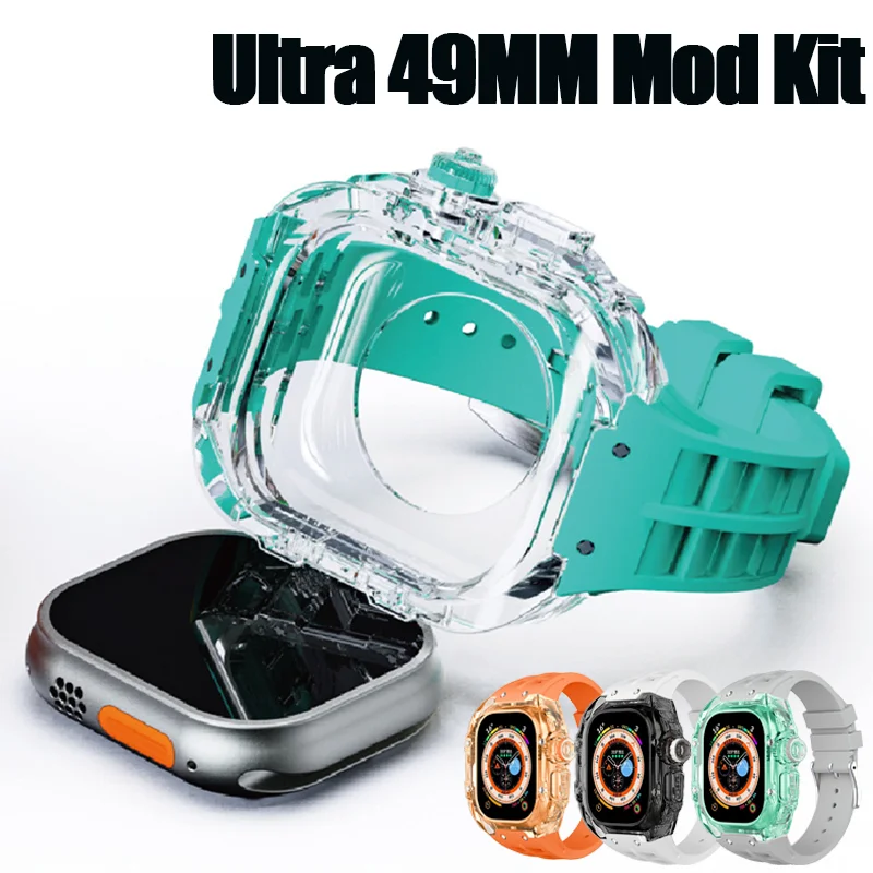 Luxury Modification Kit for Apple Watch Case 49MM Ultra Transparent ...