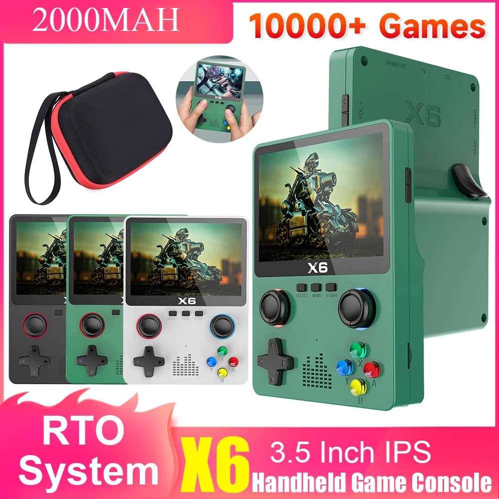 Consolas-de-videojuegos-X6-port-tiles-consola-de-juegos-Retro-port-til ...