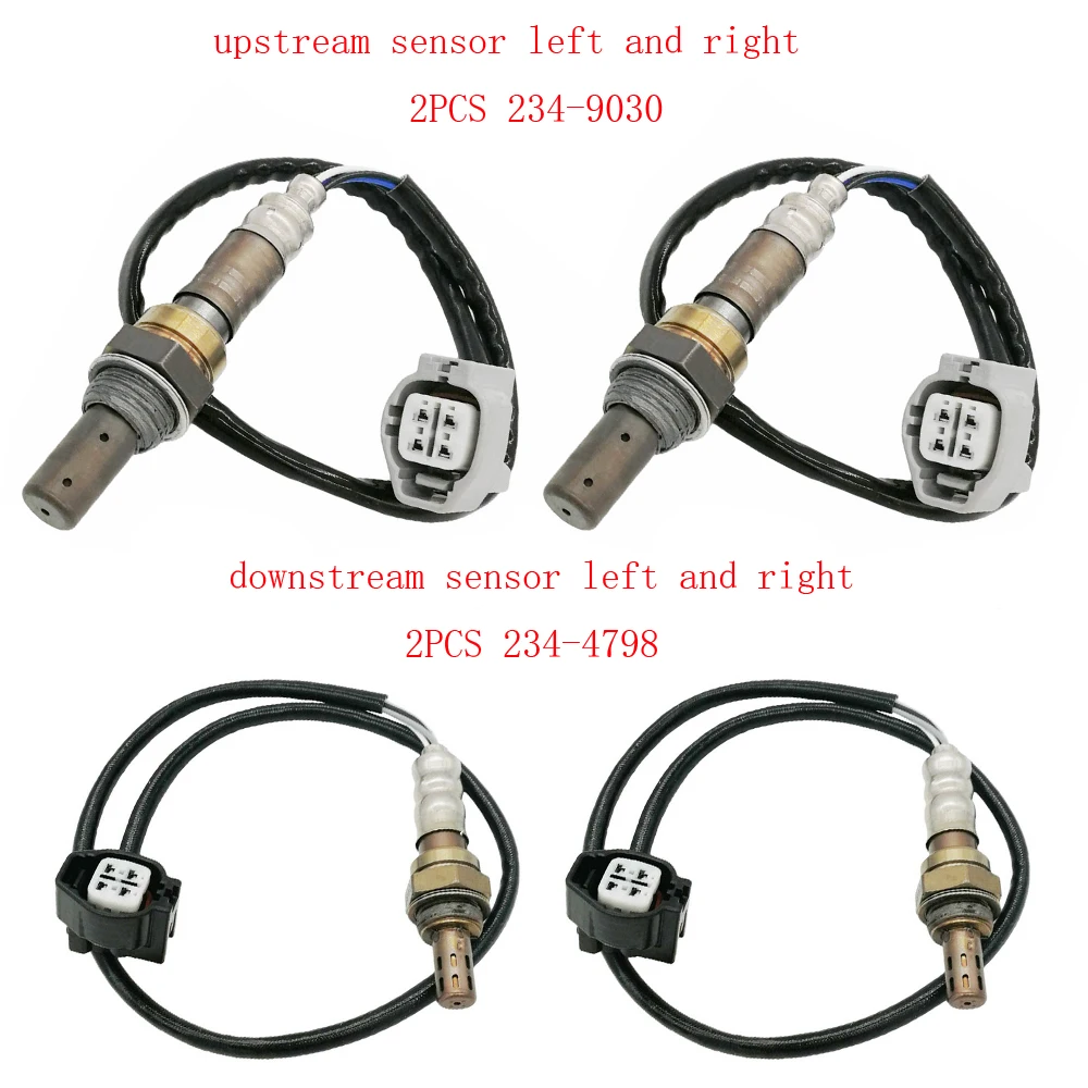 4X 234-9030 234-4798 Anteriore Posteriore Sonda Lambda O2 Sensore di ...