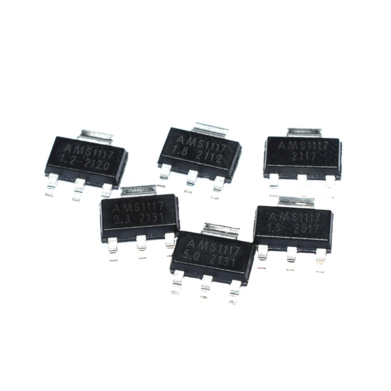 10PCS-AMS1117-SOT223-AMS1117-3-3V-AMS1117-5-0V-AMS1117-ADJ-AMS1117-1-2V ...