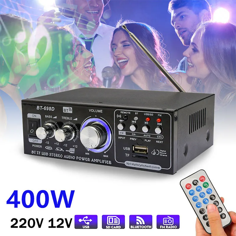 200W-200W-HIFI-Bluetooth-Audio-Amplifier-Power-amplificador-Support-Remote-Control-FM-USB-SD ...