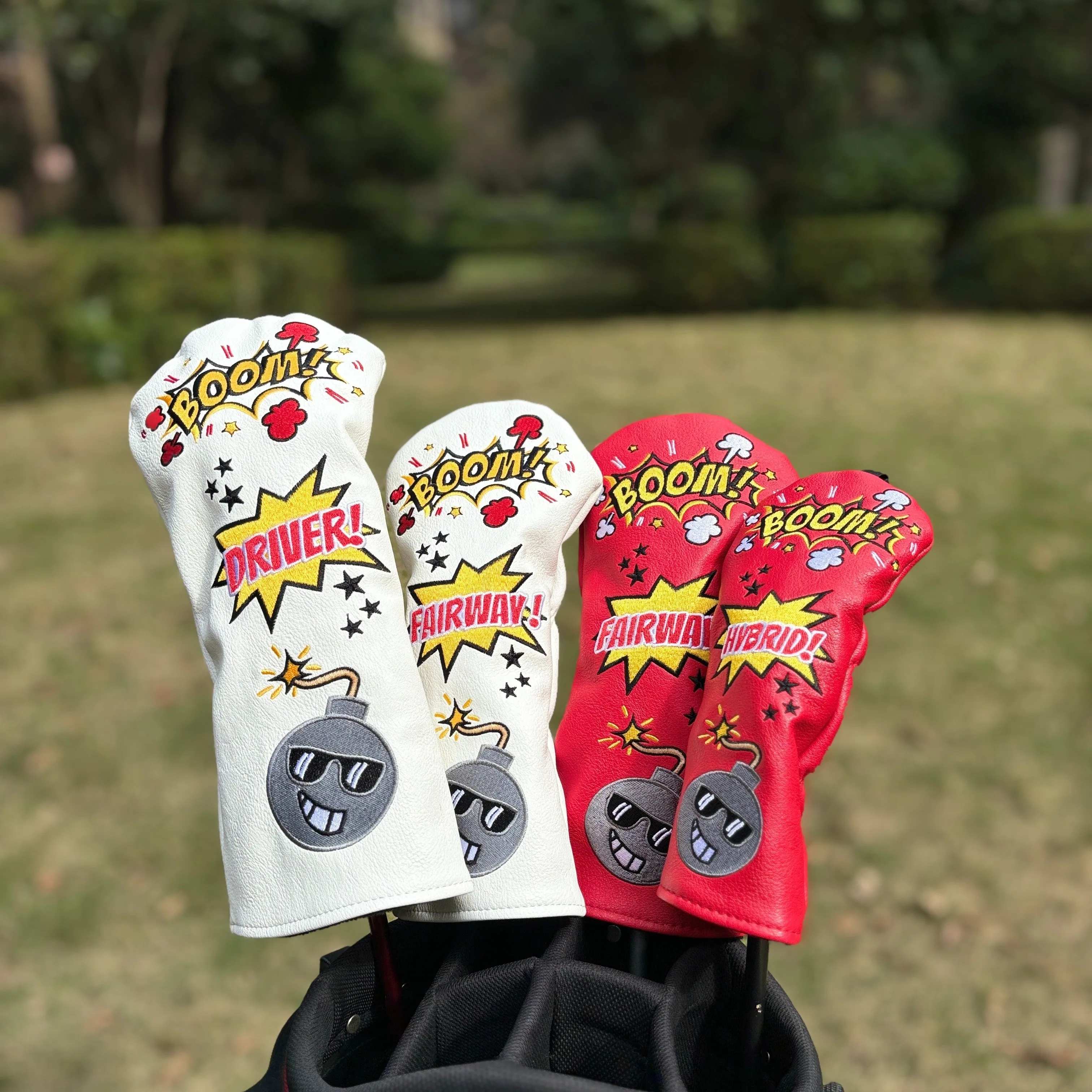1pc-Creative-Boom-Design-Golf-Club-Headcover-Driver-Fairway-Wood-Hybrid ...