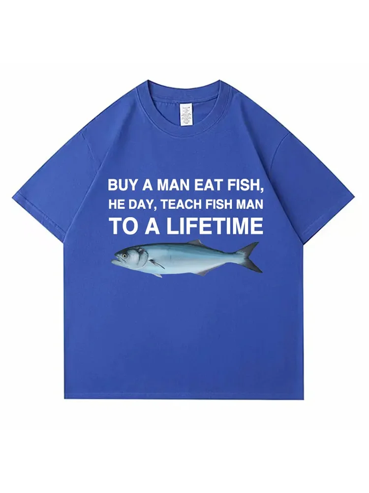 Fish Guy Memes Buy A Man Fish Eat He Day Teach Fish Man Funny