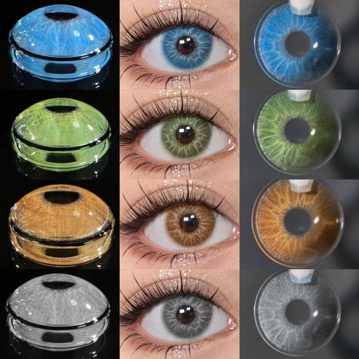 Green Contacts On Brown Eyes Men