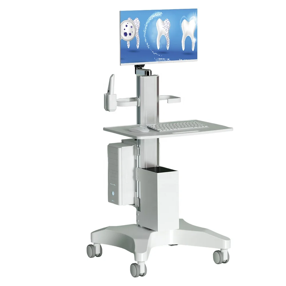 Medical-Computer-Trolley-Cart-with-UPS-Battery-for-Office-Hospital ...