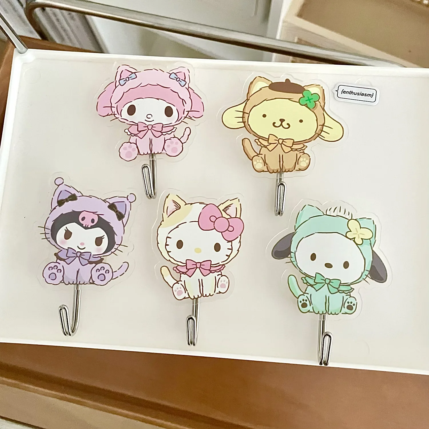 Kawaii-Sanrio-Hook-Cartoon-Anime-Hello-Kitty-Kuromi-Cinnamoroll-My ...