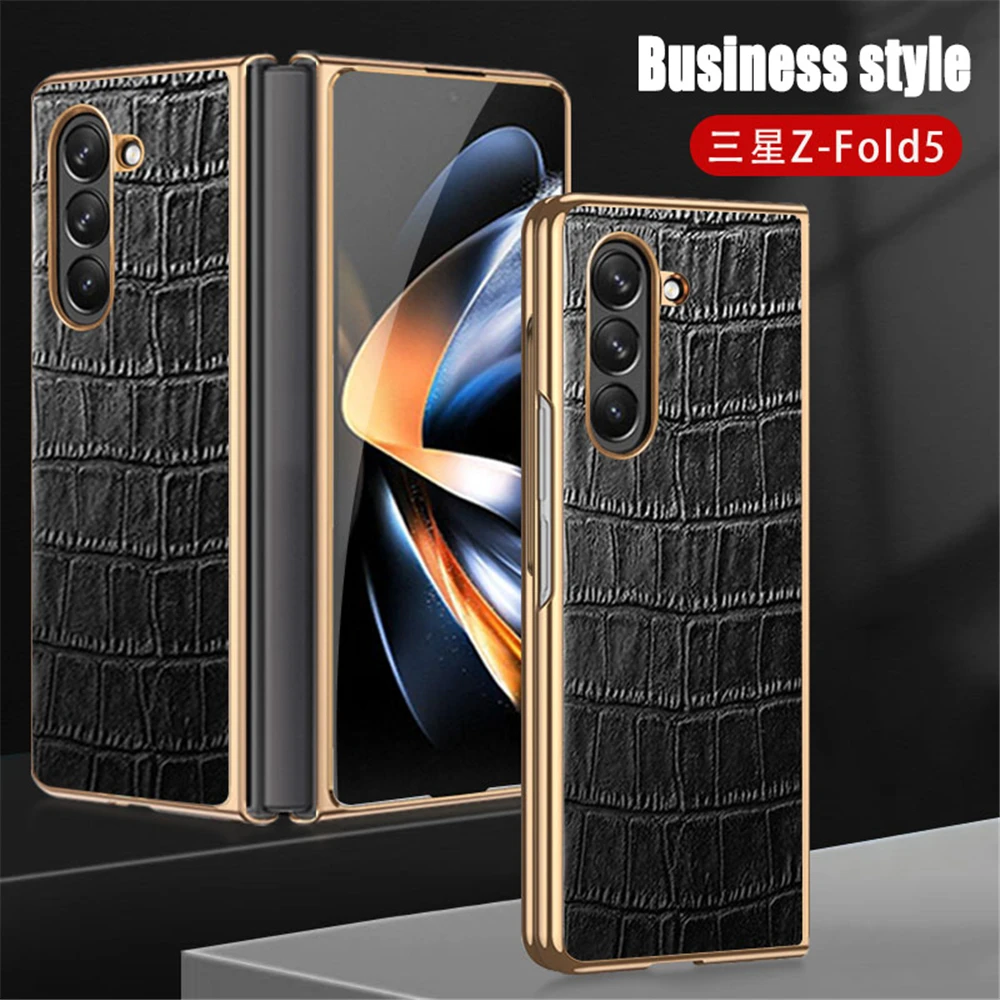 Crocodile-Grain-Leather-Business-Flip-Protection-Cover-For-Samsung ...