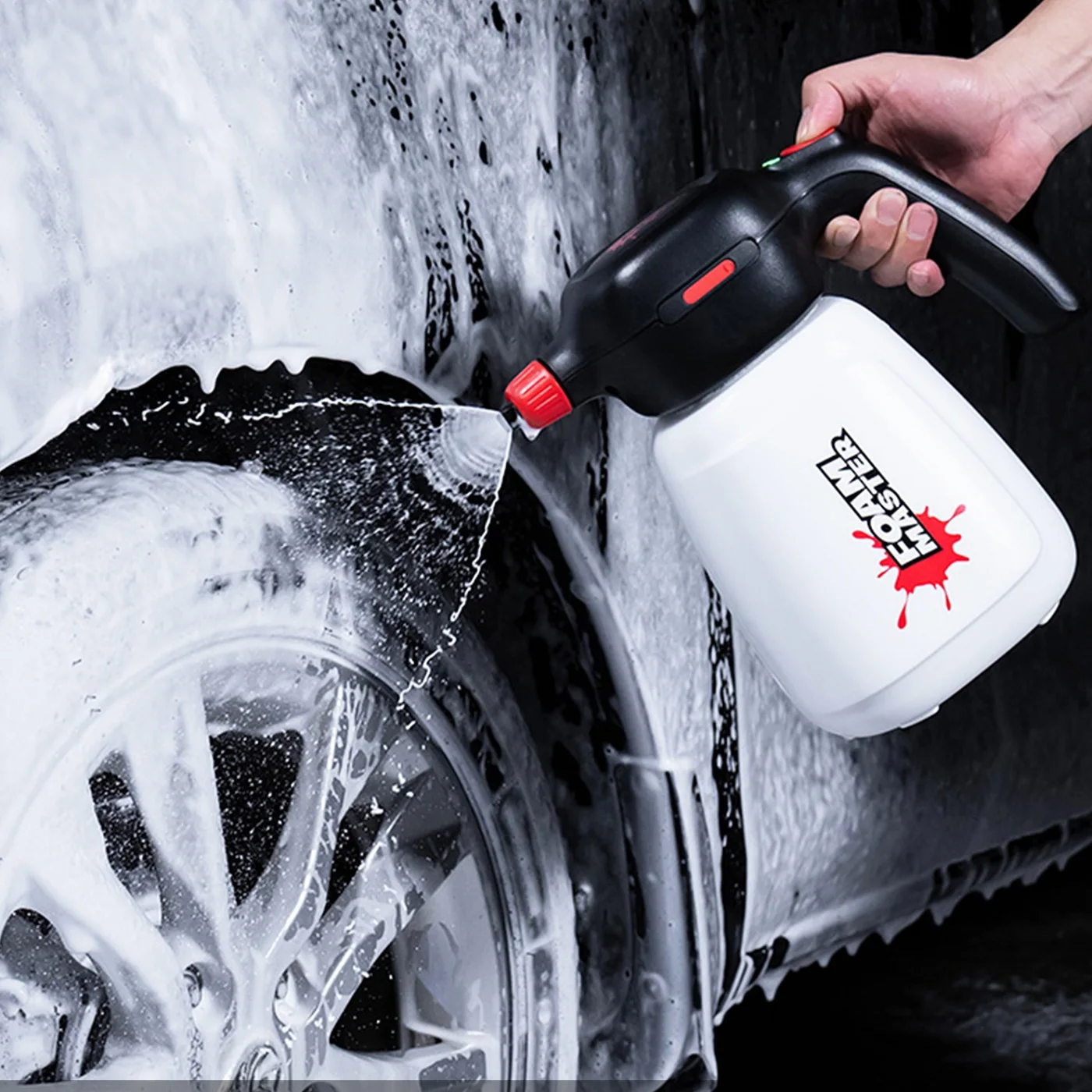 Electric-Foam-Sprayer-Car-Wash-Detailing-Kit-Battery-Powered-Pump-Foam ...