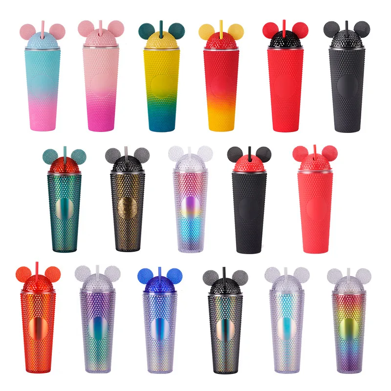 double wall 24oz 700ml 710ml mouse ears plastic durian tumbler durian ...