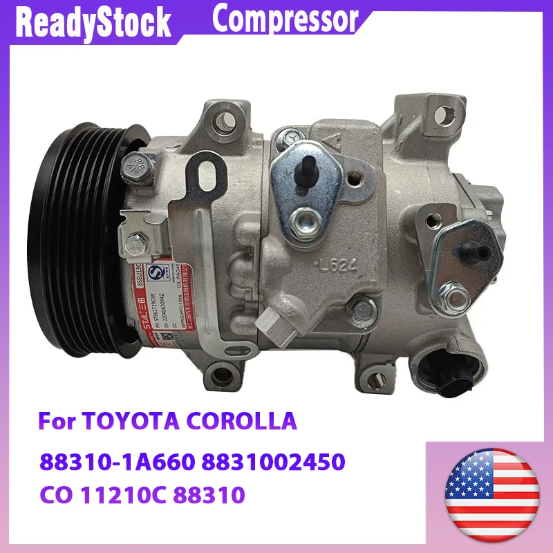 Treeligo Car AC Air Conditioning Compressor For TOYOTA COROLLA 88310 ...