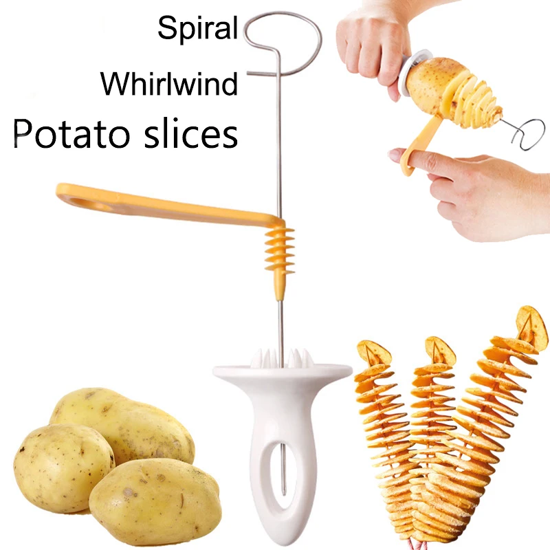 Rotate-Potato-Slicer-Stainless-Steel-Spiral-Potato-Twisted-Cutter-Diy ...