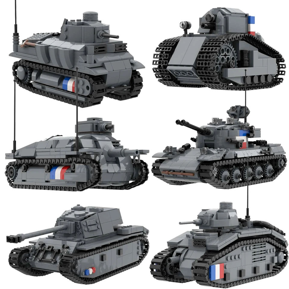 Lego Ww2 French Tanks