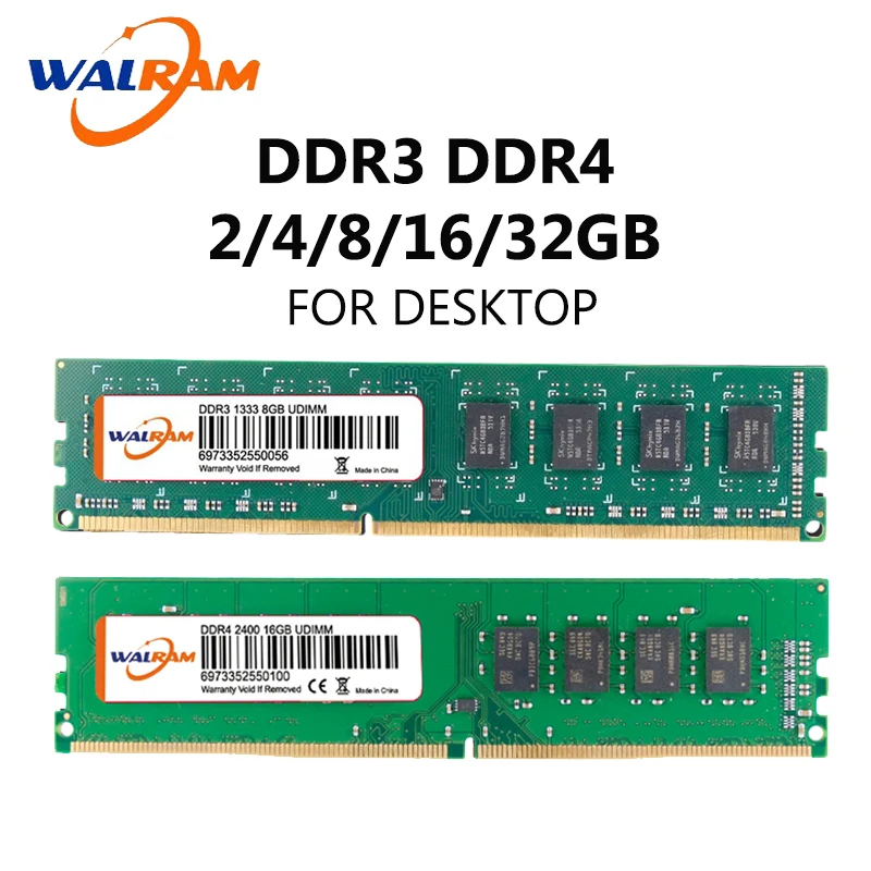 Walram Desktop Pc Memory Ram Memoria Module Ddr2 Ddr3 Ddr4 Pc3 1600mhz ...