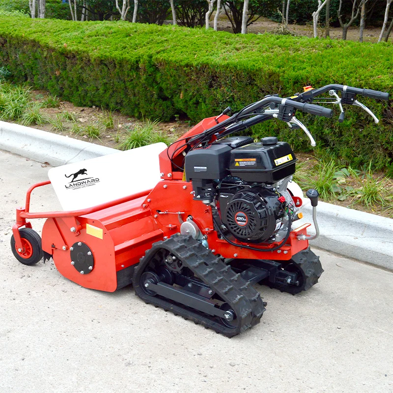 LANDWARD-All-Terrain-Mini-Lawn-Mower-Petrol-Slope-Remote-Control-Walk ...
