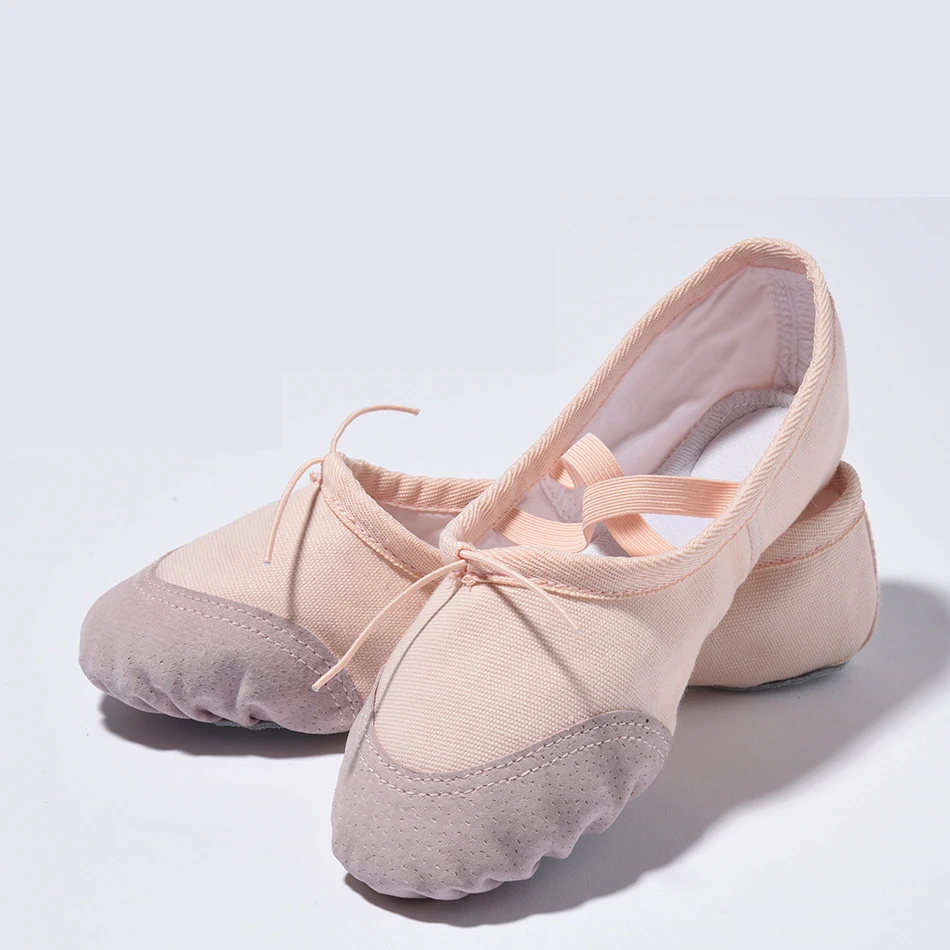 Patchwork Children's Dance Shoes Adjustable Soft Sole Lace Up Practice ...