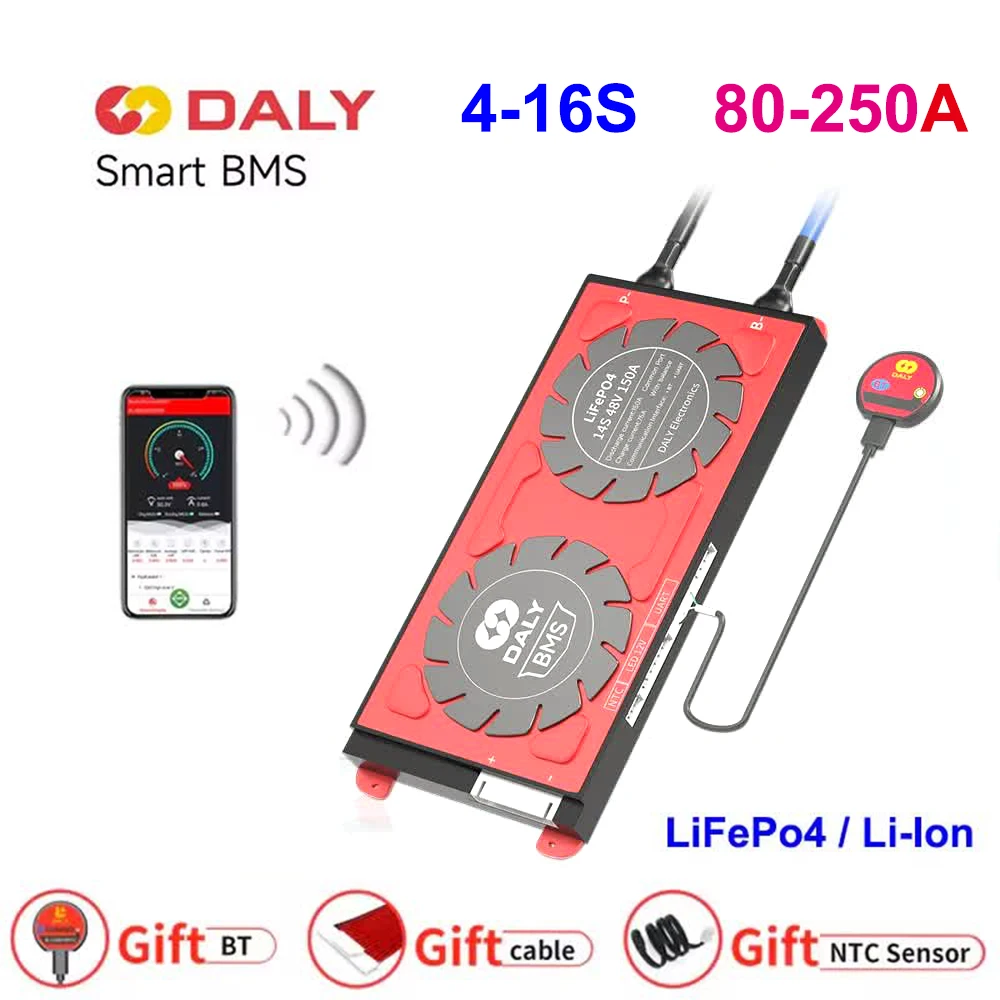 Daly-Smart-BMS-LiFePo4-Li-Ion-18650-Battery-16S-48V-BMS-4S-7S-8S-14S ...