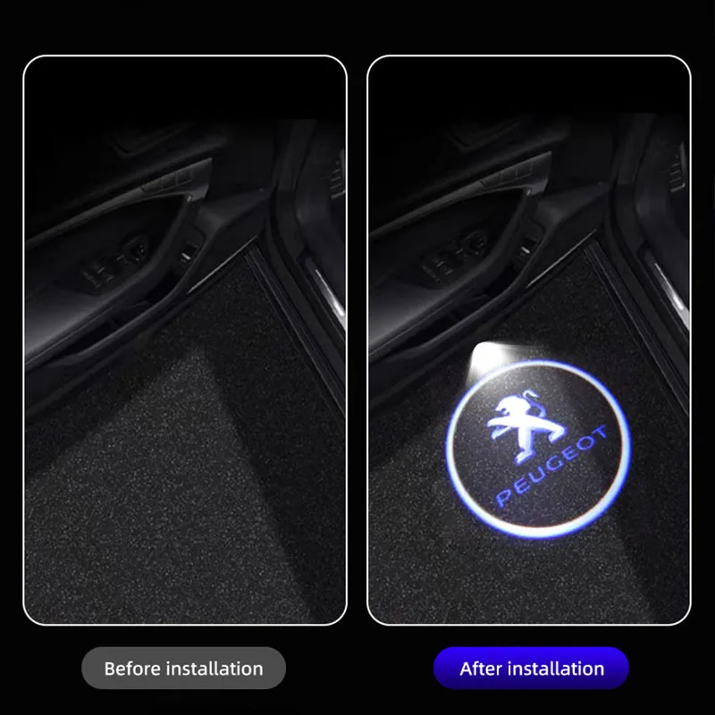 2PCS LED Car Door Badge Light Projector Courtesy Shadow Welcome Lamp ...