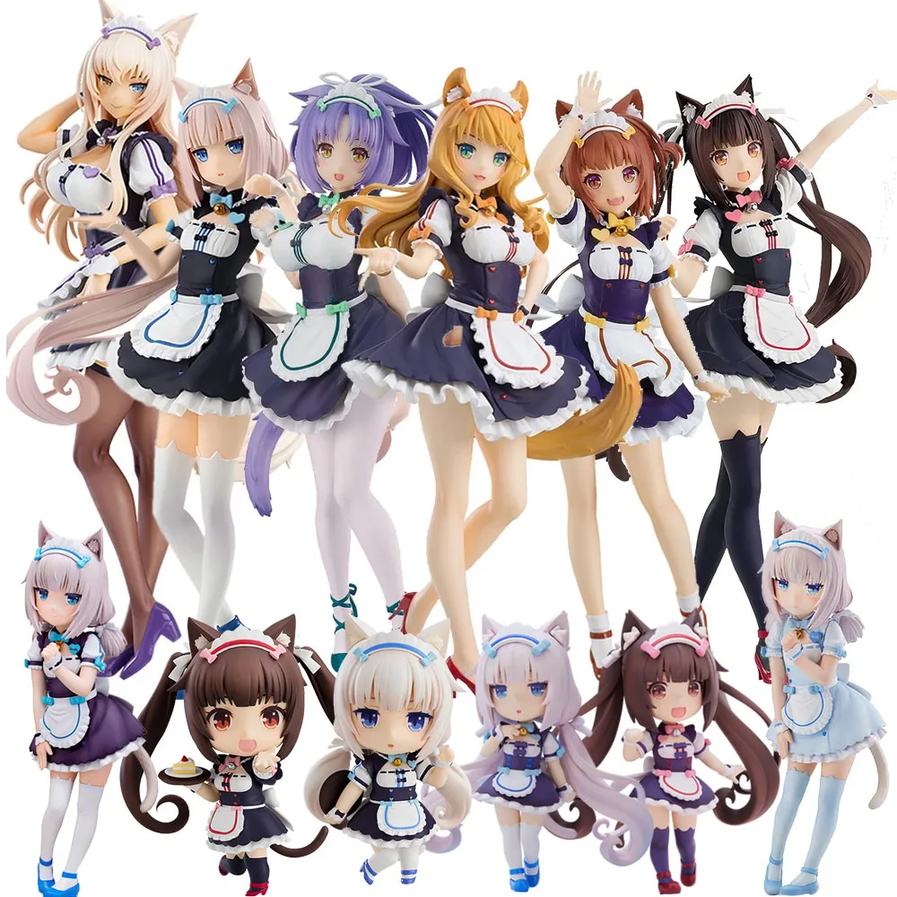 22cm Pvc Nekopara Chocola Vanilla Azuki Coconut Maple Cinnamon Cat ...