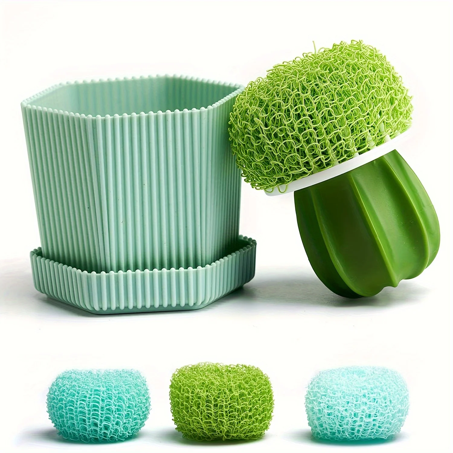 4-Piece-Cactus-Mini-Brush-Set-with-Drip-Tray-3-Bonus-Heads-Efficient ...