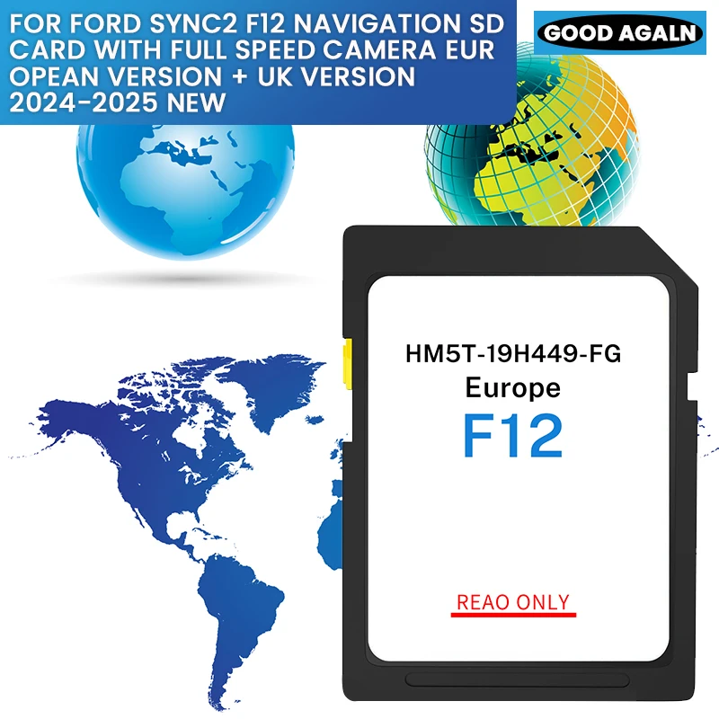 2024/2025 EUROPA+UK GPS SD CARD FOR FORD SYNC2 F12 CON AUTOVELOX UPDATE ...