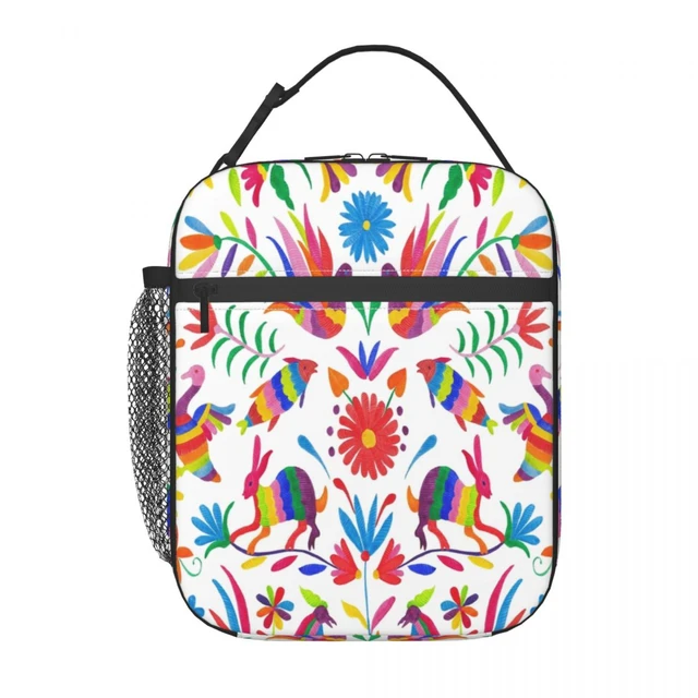 Mexican Floral Storage Bins Pattern