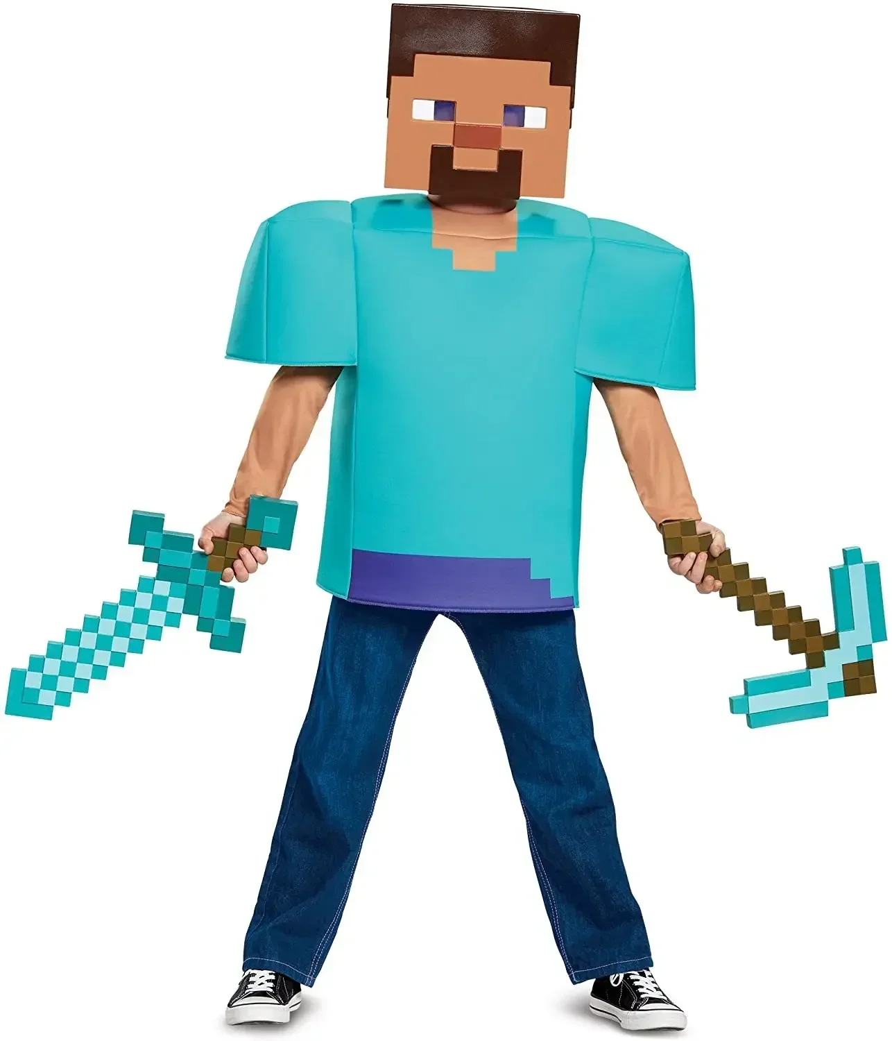 Minecraft-Design-Blue-Diamond-Sword-para-crian-as-My-World-Plastic-Toy ...