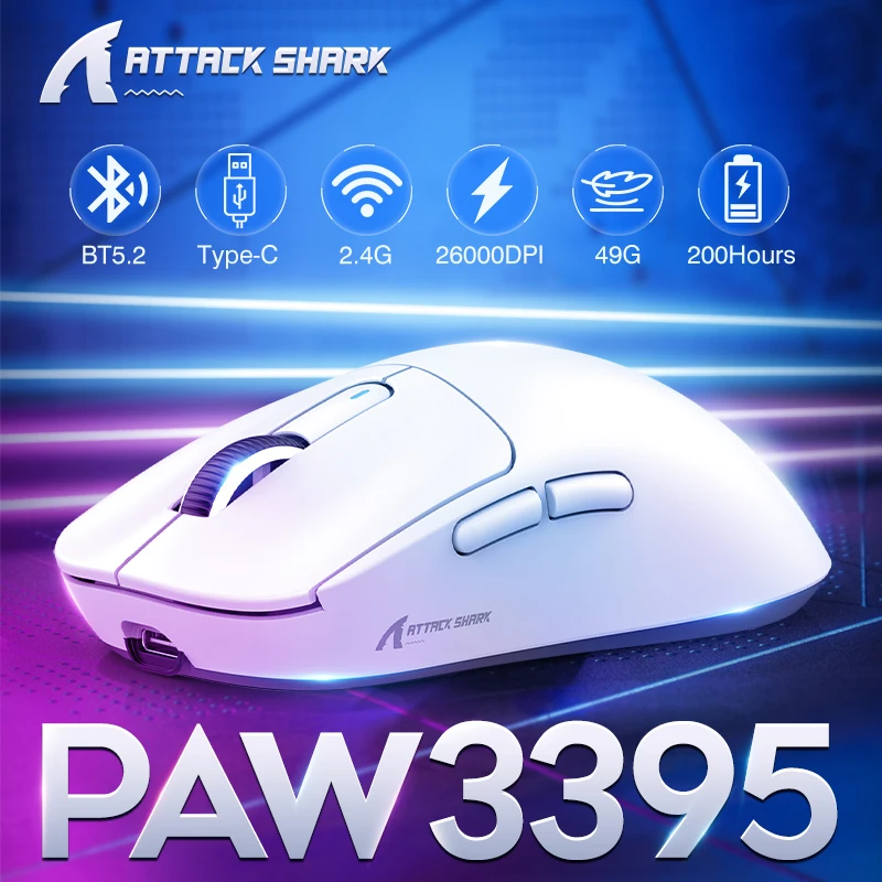 Mouse-Sensor-ptico-Leve-Paw3395-Esports-Baixa-Lat-ncia-Rastreamento-de ...