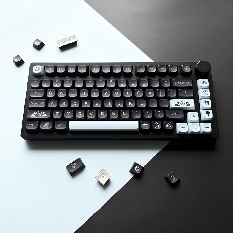 132-Keys-set-GMK-KAT-Comet-Keycaps-PBT-Dye-Sublimation-Key-Cap-XDA ...