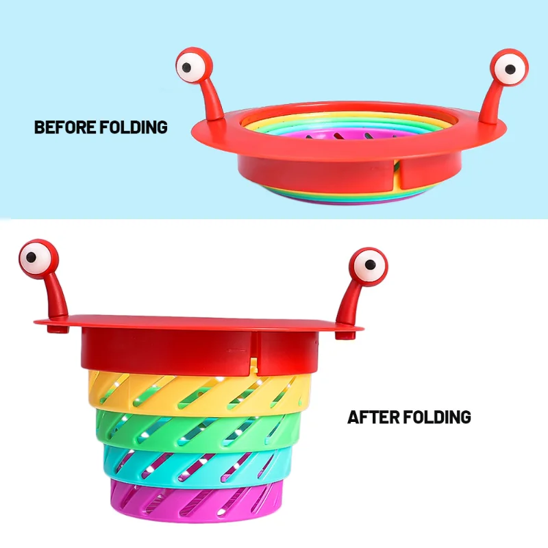 Konyhai Fürdőszoba Mosogató Szűrő Összecsukható Műanyag Lefolyó ...