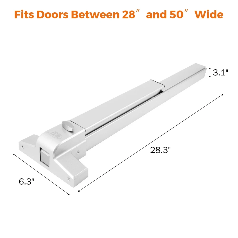 ANSI Grade 1 Fire Rated Exit Bar Heavy Duty Push Bar Panic Exit Device ...