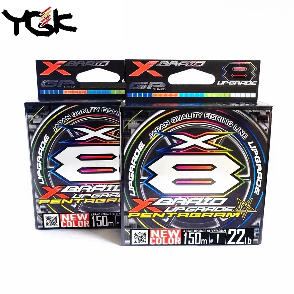 Original YGK X-BRAID Upgrade X8 PENTAGRAM Fishing Line Multifilament X8 ...