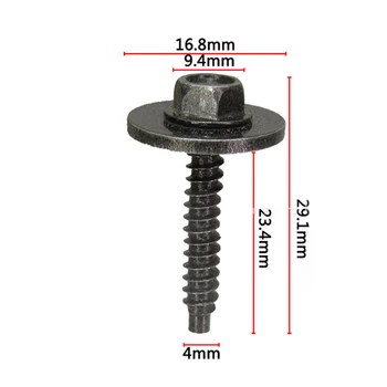 쉐보레 GM 11570498 블랙 심 나사, 50x, 4.2-1.41x20mm, 7mm