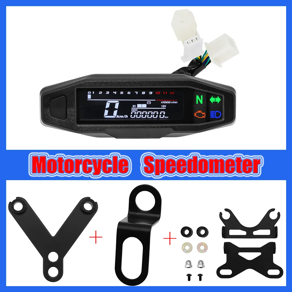 Universal-Speed-Gauge-Digital-Meters-Instrument-Motorcycle-Speedometer ...