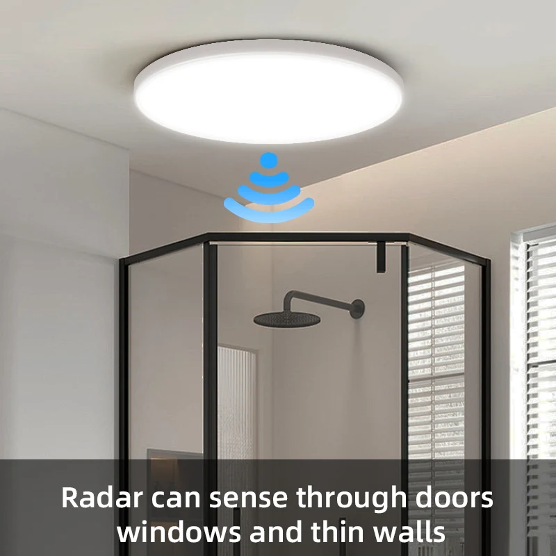 Induction-Light-LED-Ceiling-Light-Auto-Motion-Sensor-Radar-Garage-Attic ...
