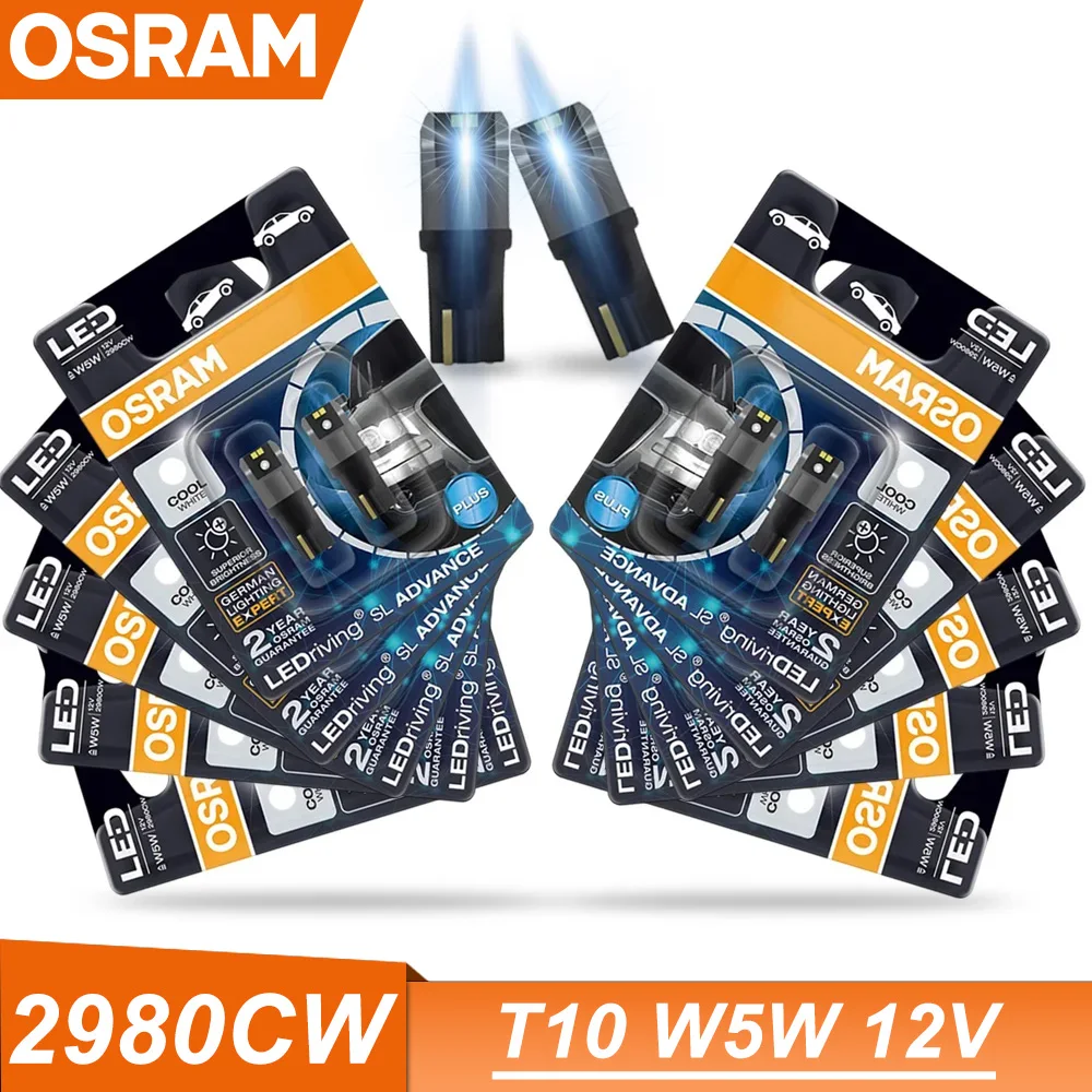 OSRAM LED T10 12V W5W 194 LEDriving SL Advance 6000K White Car Reading ...