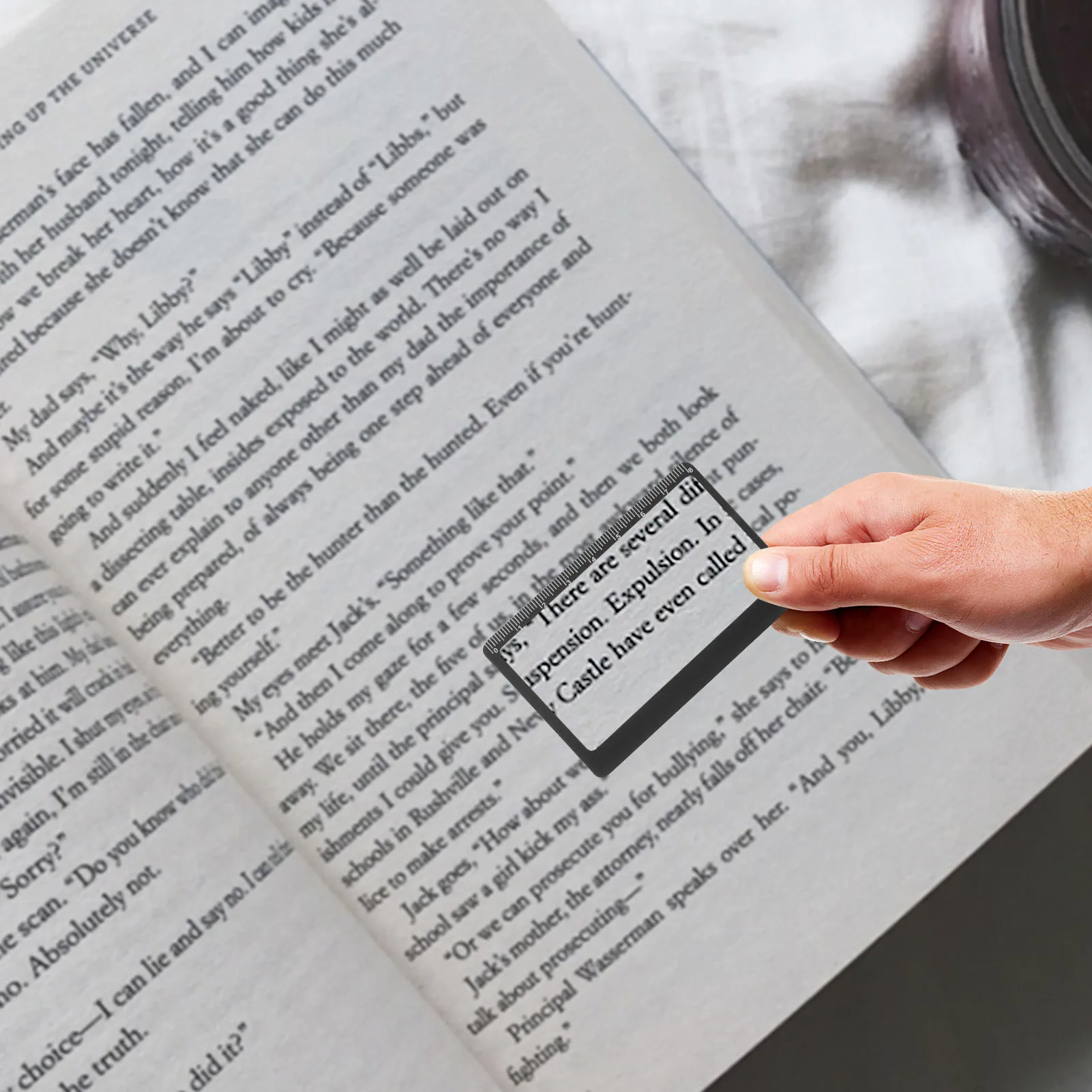 Card Credit Size HD 3X Magnifying Glass MINI Magnifier Ultra-thin ...