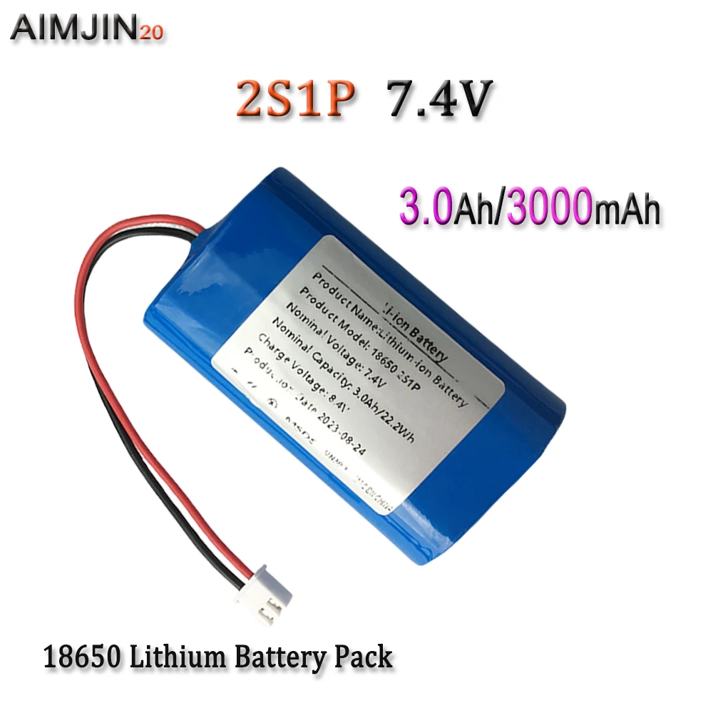 2S1P-7-4V-3000mAh-3-0Ah-Lithium-Battery-Pack-Suitable-For-Projector ...